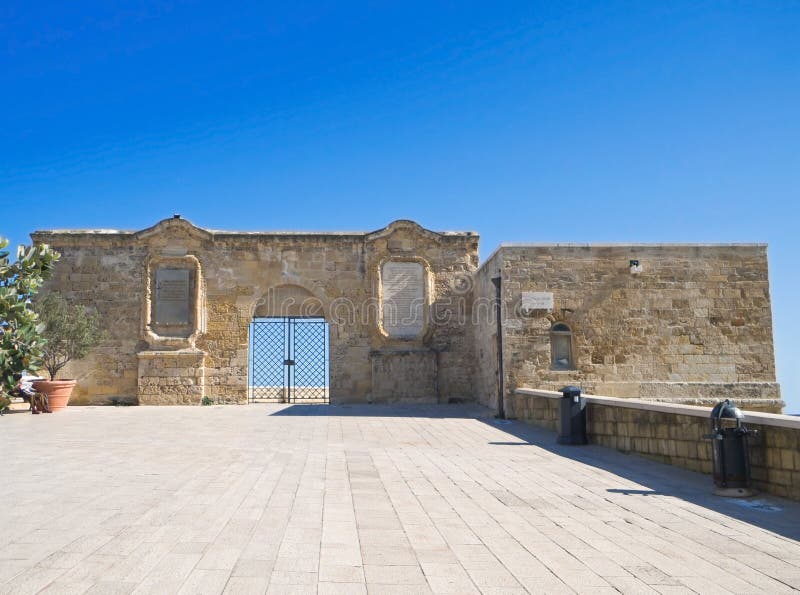 The Small Fort in Oldtown of Bari. Apulia. Stock Image - Image of ...