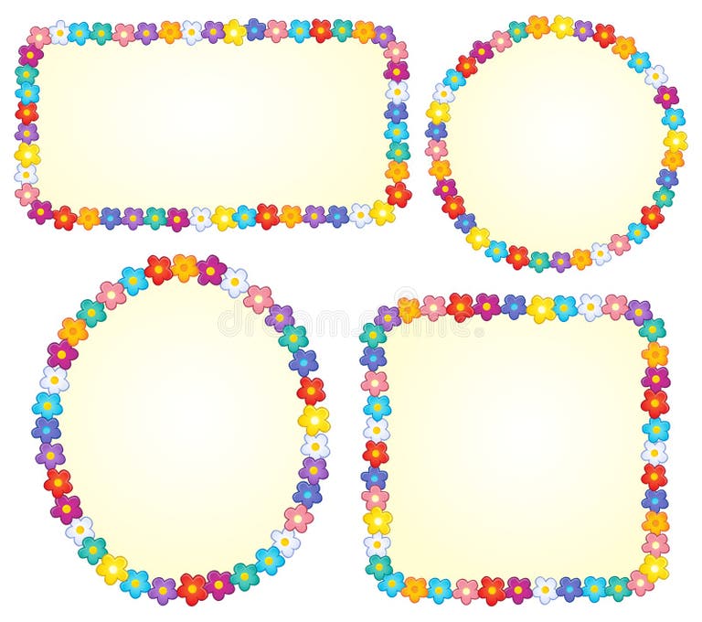 Small Flower Frame Stock Illustrations – 9,605 Small Flower Frame Stock ...