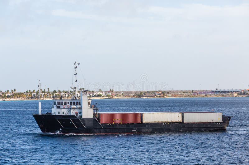 Small Freighter on Kiel Canal Stock Photo - Image of vessel ...