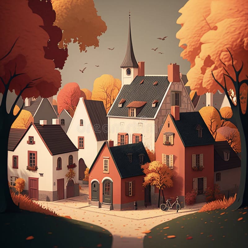 French Village Stock Illustrations – 2,142 French Village Stock ...