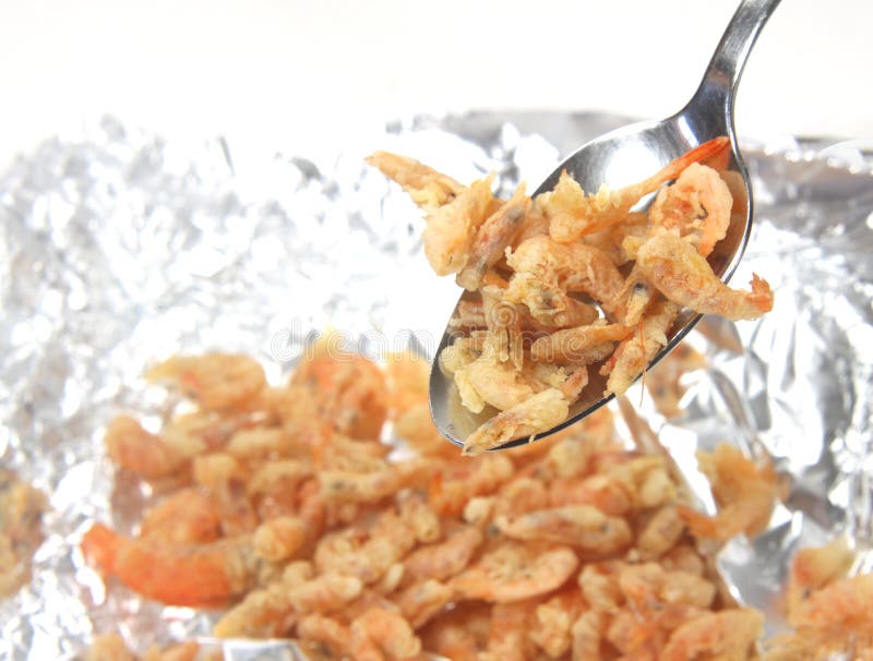 Small Fried Shellfish Small Freshwater Shrimp- Stock Image - Image of ...