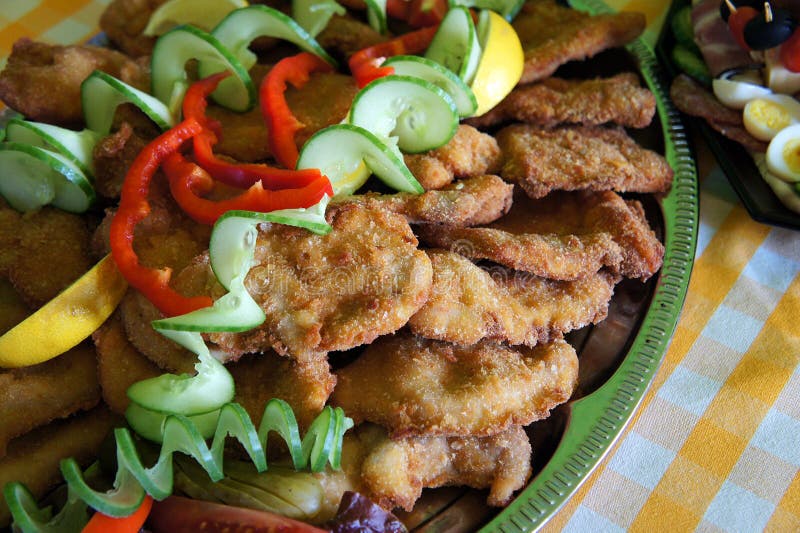 Small fried steaks stock photo. Image of closeup, snack - 59340558