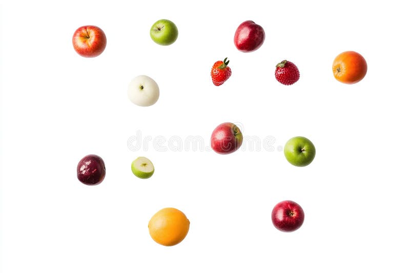 Small Fruits of Different Colors and Flavors, Falling Stock Image ...