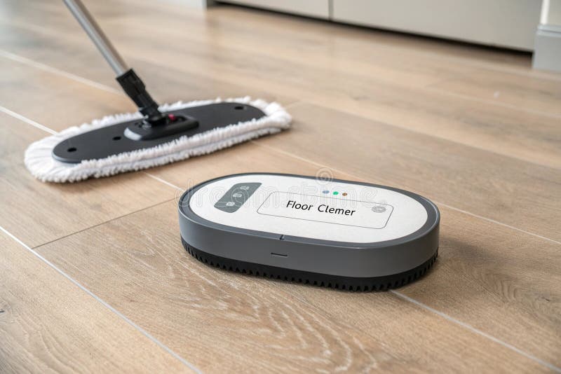 Compact Basic Floor Cleaner Simple Label Stock Illustration ...