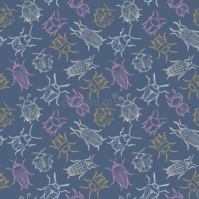 Bugs Doodle stock vector. Illustration of nature, vector - 47089287