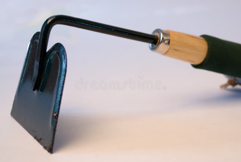 Small Garden Hoe stock image. Image of small, dirt, black - 4949017