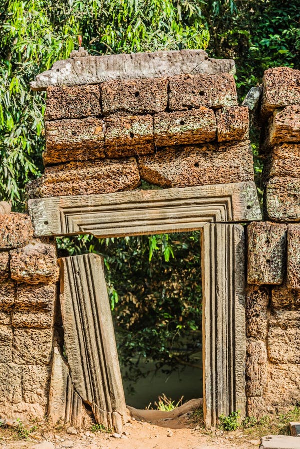 Small Gateway Ta Prohm Angkor Wat Cambodia Stock Image - Image of ...