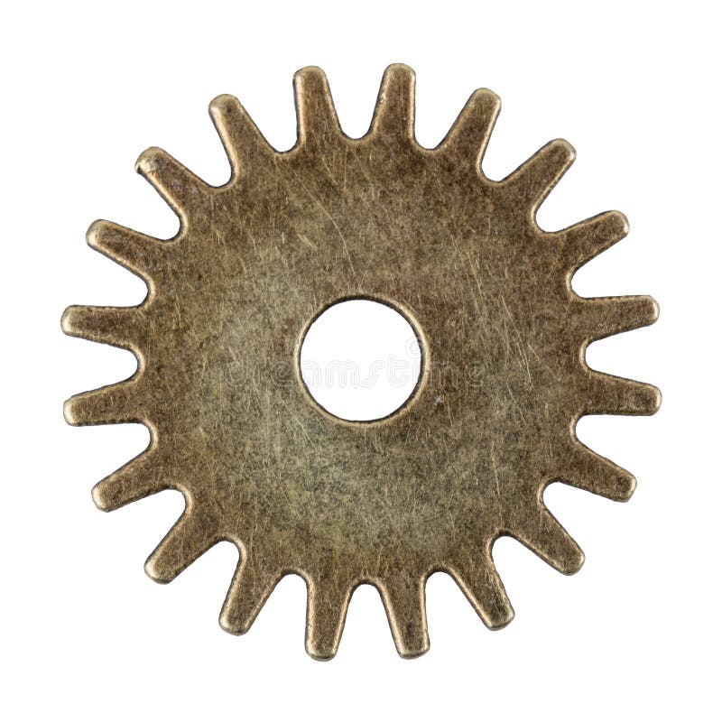 Small Gear on a White Background Stock Photo - Image of background ...