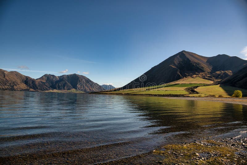 Small Georgina Lake Nested in the Canterbury Highlands Stock Photo ...