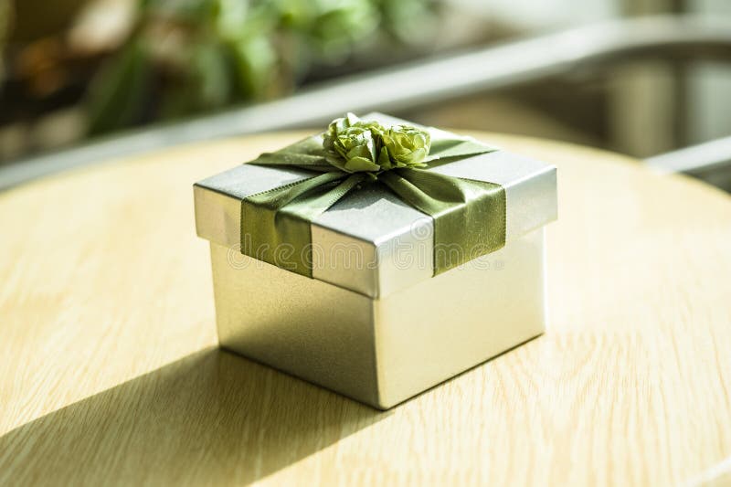 A small gift box stock image. Image of ribbon, present - 37693513