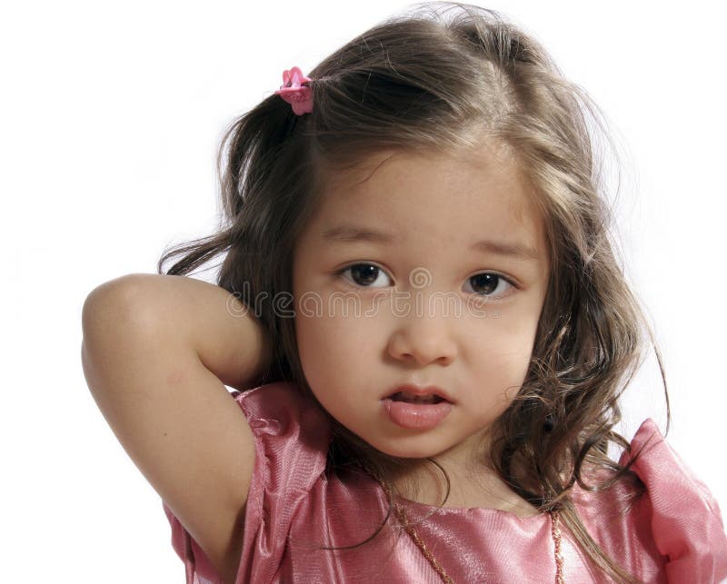 Small girl stock image. Image of head, offspring, portrait - 3711303