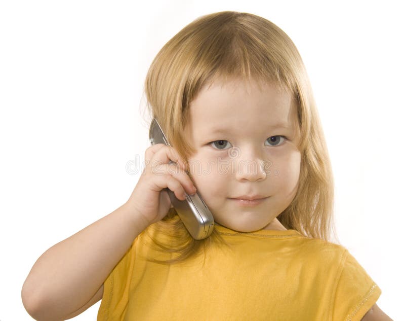 Small Girl Is Calling Picture. Image: 7742919