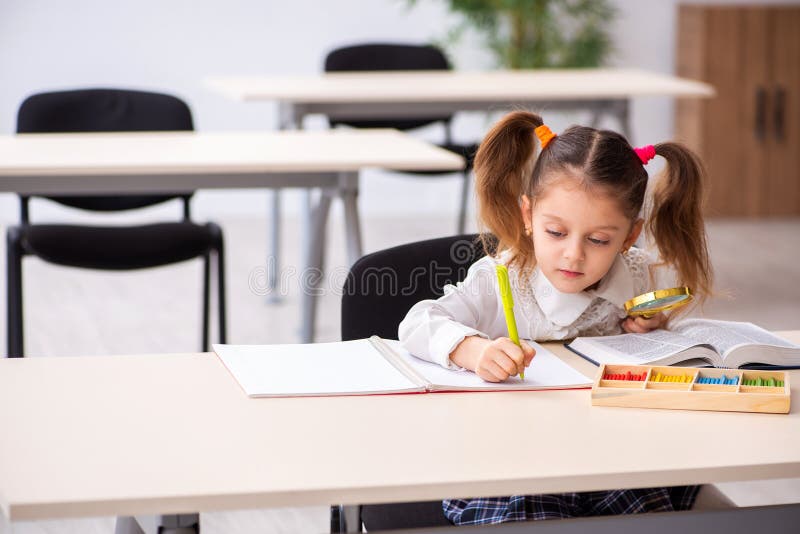 Small Girl in Early Development Concept Stock Photo - Image of book ...
