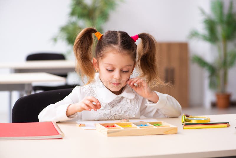 Small Girl in Early Development Concept Stock Image - Image of study ...