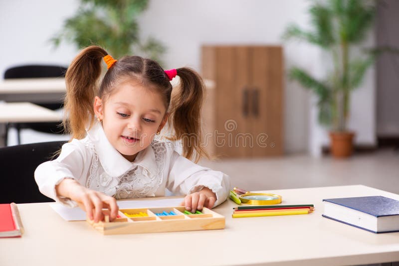 Small Girl in Early Development Concept Stock Image - Image of learning ...