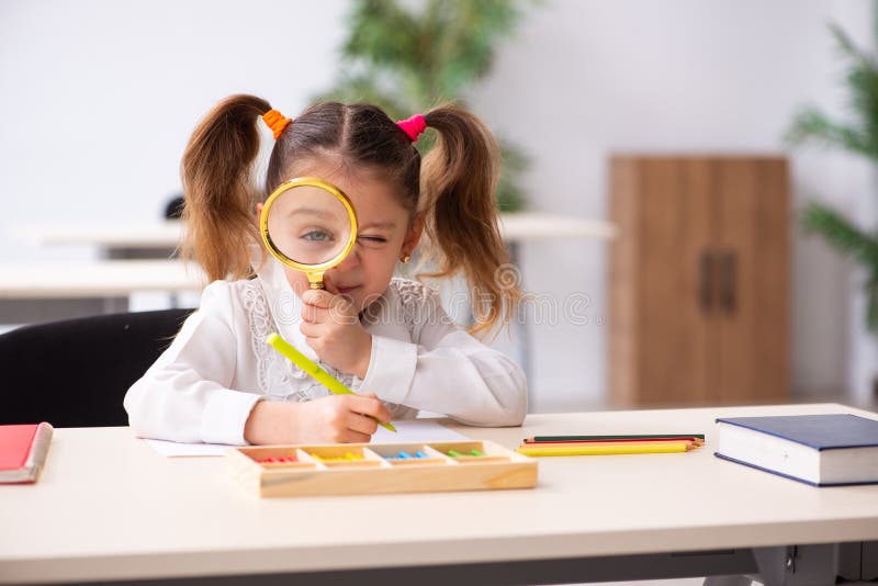 Small Girl in Early Development Concept Stock Photo - Image of sitting ...