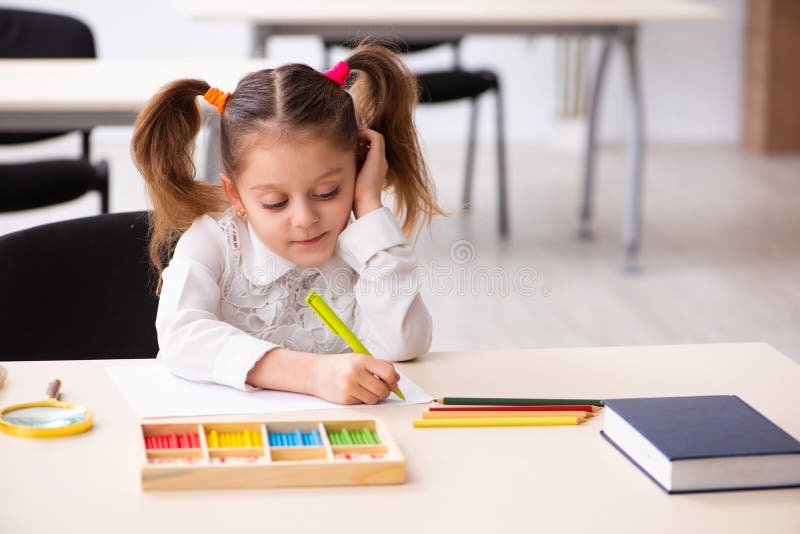 Small Girl in Early Development Concept Stock Photo - Image of book ...