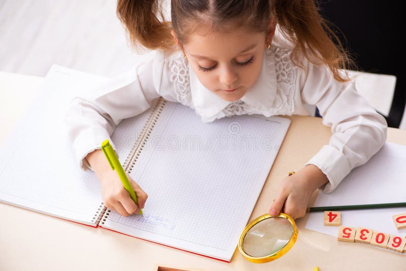 Small Girl in Early Development Concept Stock Image - Image of ...