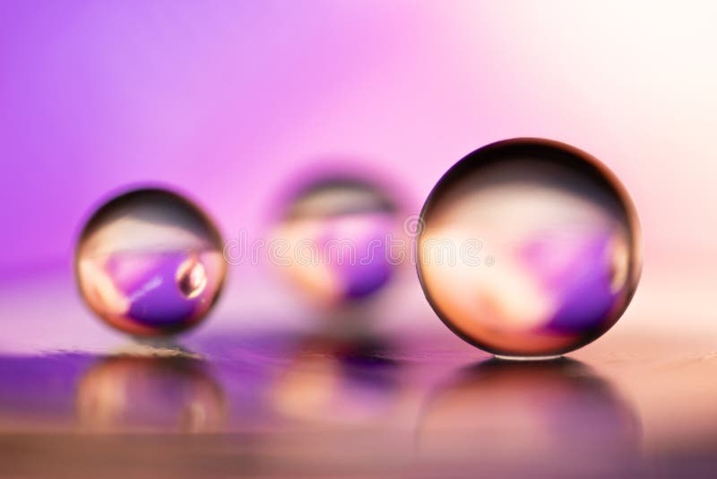 Small Glass Ball in Abstract Macro Composition. Stock Photo - Image of ...