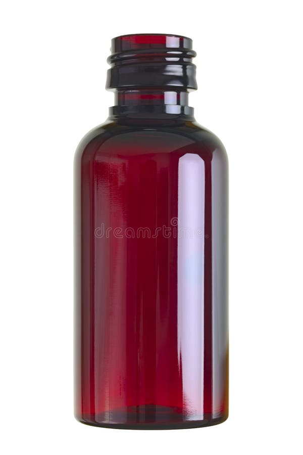 Small glass bottle stock image. Image of single, medical - 26489317