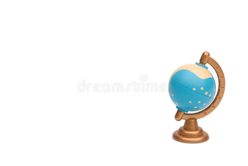 Small Globe Isolated on White Stock Image - Image of environment ...