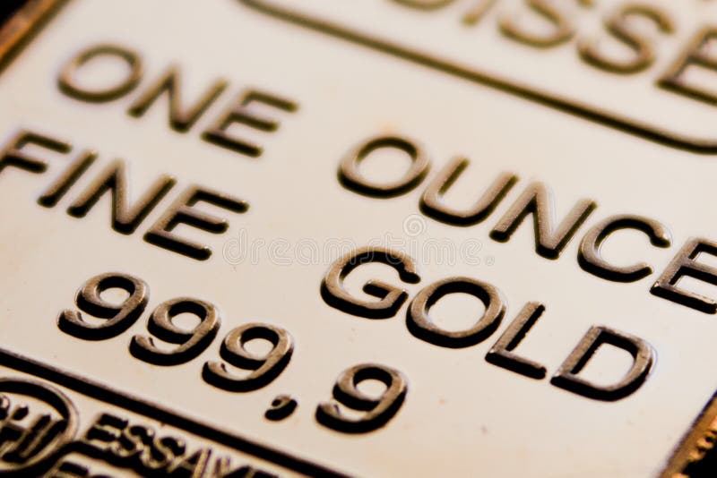 Small Gold Bar is One Ounce. Pure Gold Stock Photo - Image of finance ...
