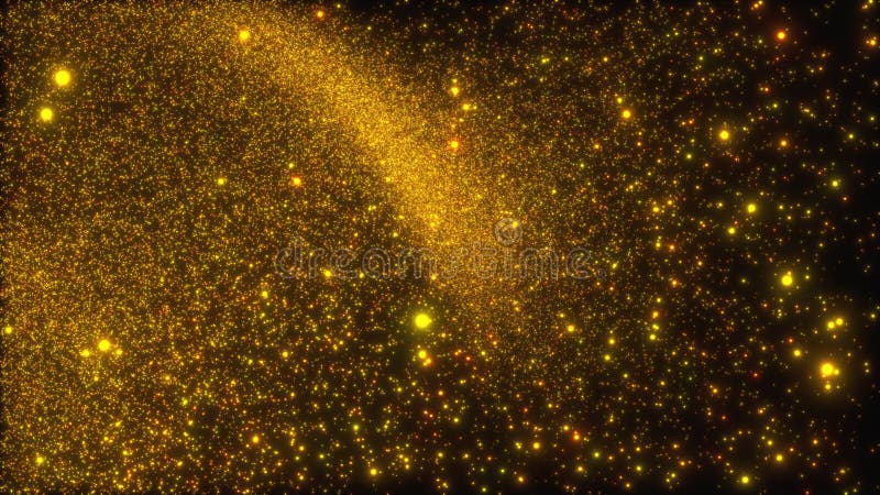 Small gold particles stock footage. Video of magic, futuristic - 278906278