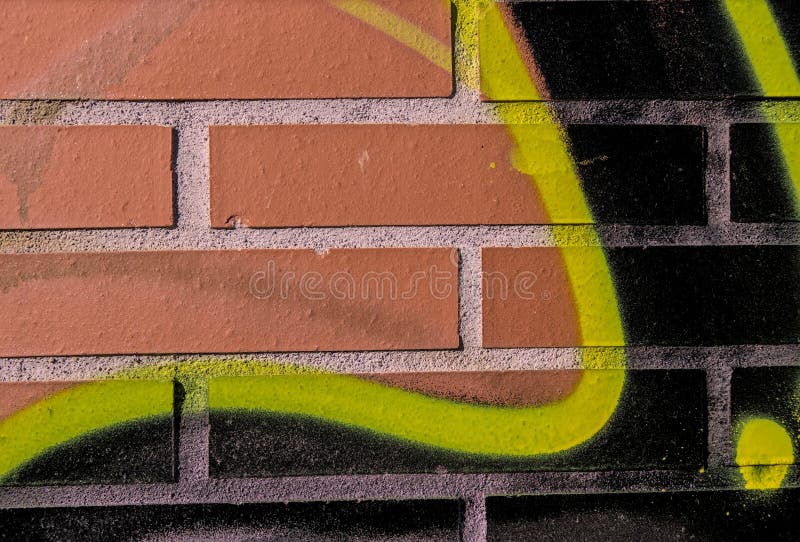 Small graffiti on wall stock image. Image of messy, colours - 374801261