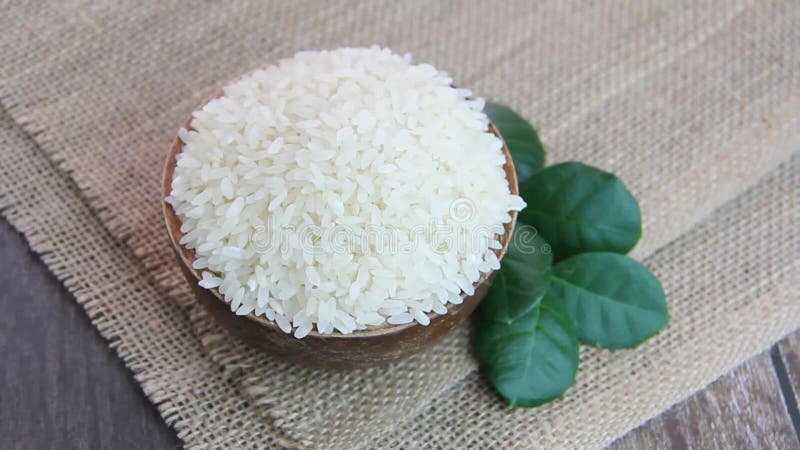 Small Grains of Natural White Rice Stock Footage - Video of natural ...