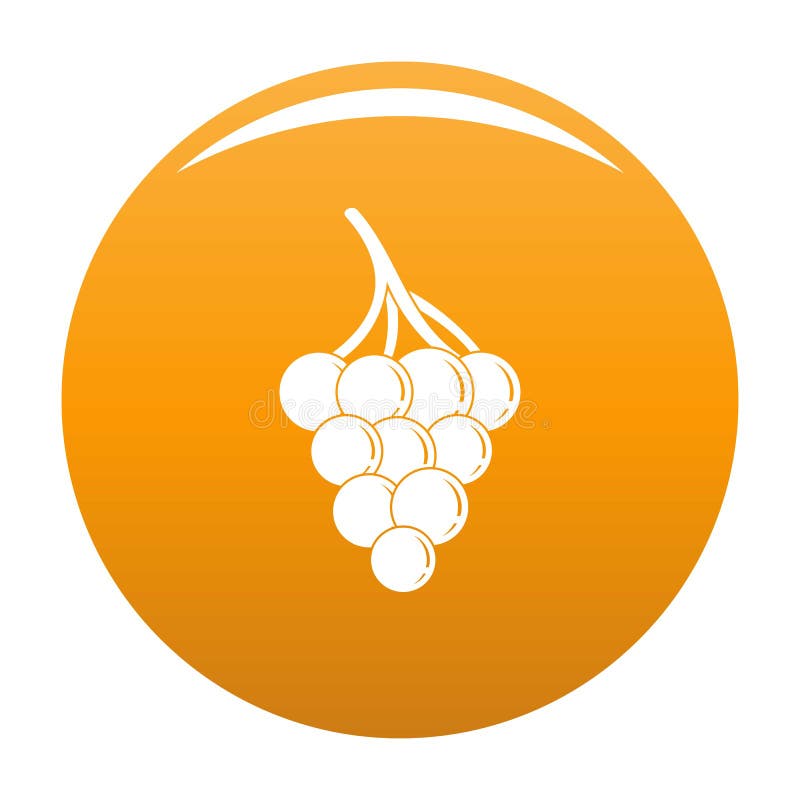 Small grape icon orange stock illustration. Illustration of winery ...