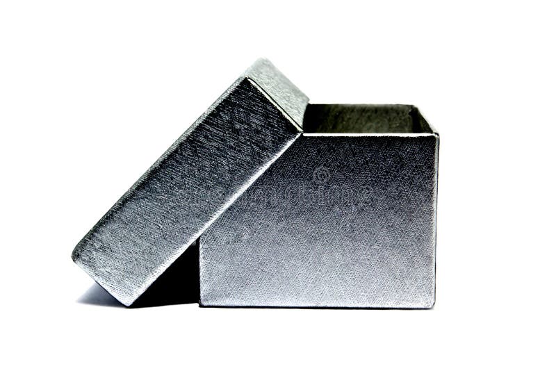 A small gray box isolated stock image. Image of gift - 43450719