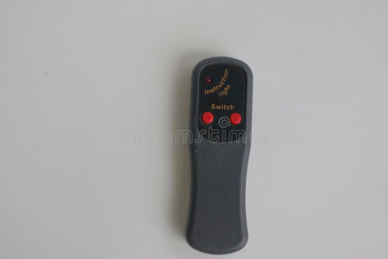 Small Gray Remote on a White Background Stock Photo - Image of home ...