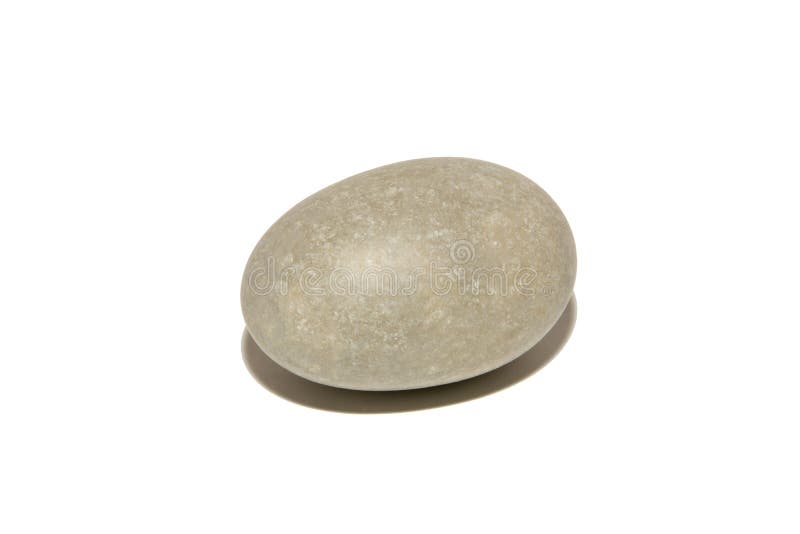 A Small Gray Stone Of Elongated Shape. Stock Image - Image of block ...
