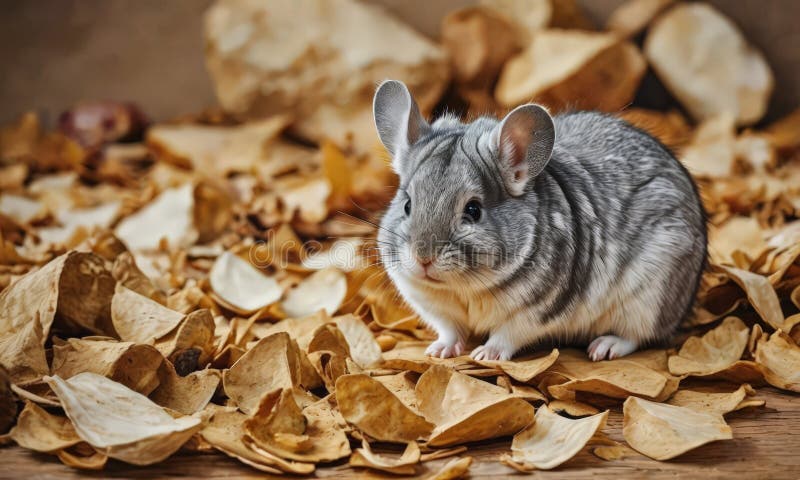 Small Gray and White Ham Hamster Stock Illustration - Illustration of ...