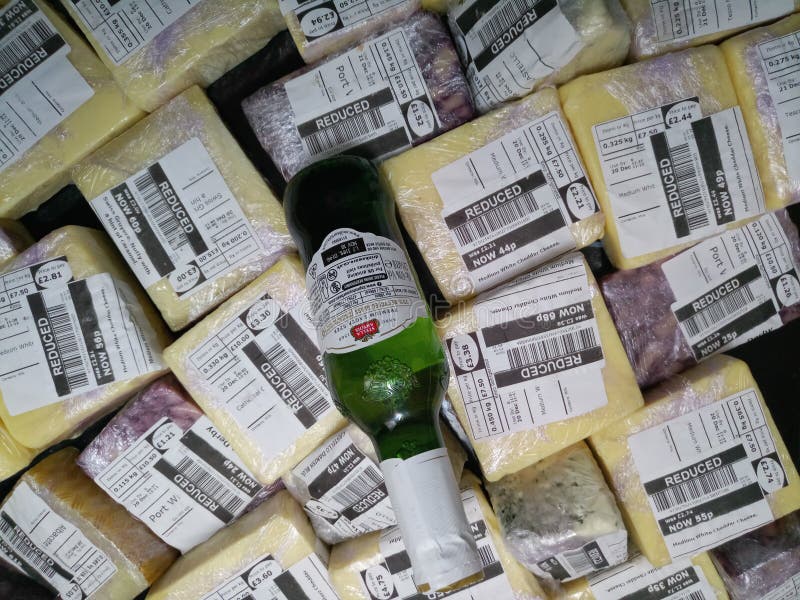 Blocks of Cheese in Packaging Editorial Photo - Image of bottles ...
