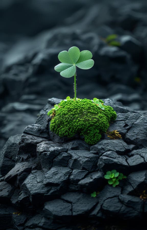 Four Leaf Clover Rock Forest Stock Photos - Free & Royalty-Free Stock ...