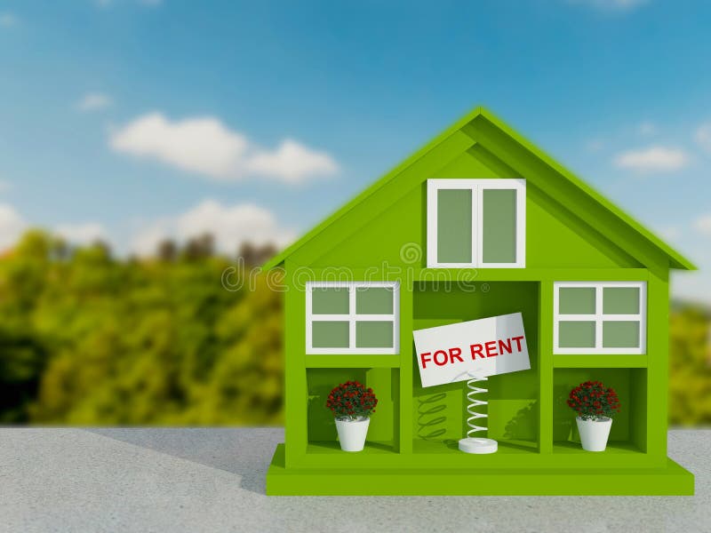 House for Rent signpost stock photo. Image of property - 5018762