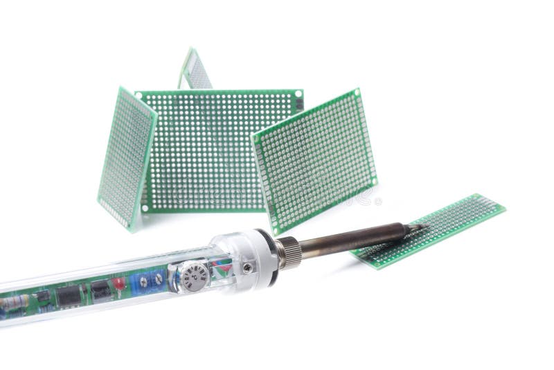 Small green pcb stock photo. Image of connection, welder - 164577052