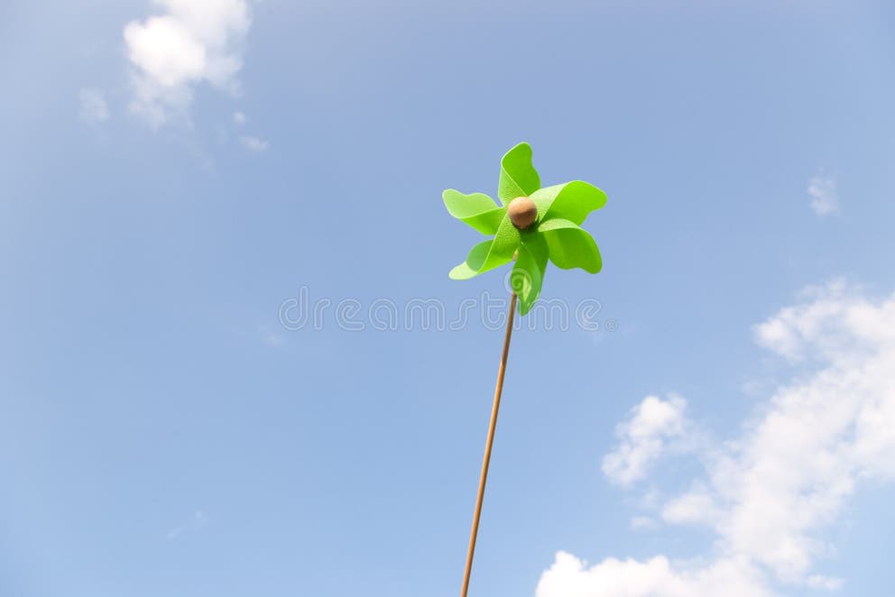 Small green pinwheel stock image. Image of energy, color - 11289615