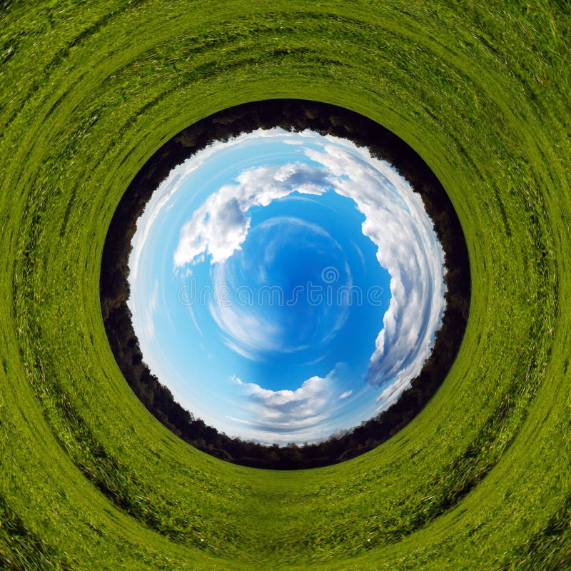 Small green planet stock image. Image of lawn, nature - 63109175