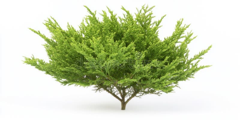 A Small Green Tree on a White Surface Stock Photo - Image of natural ...