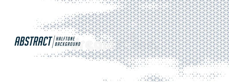 Small Grey Triangle Pattern White Banner Design Stock Illustration ...