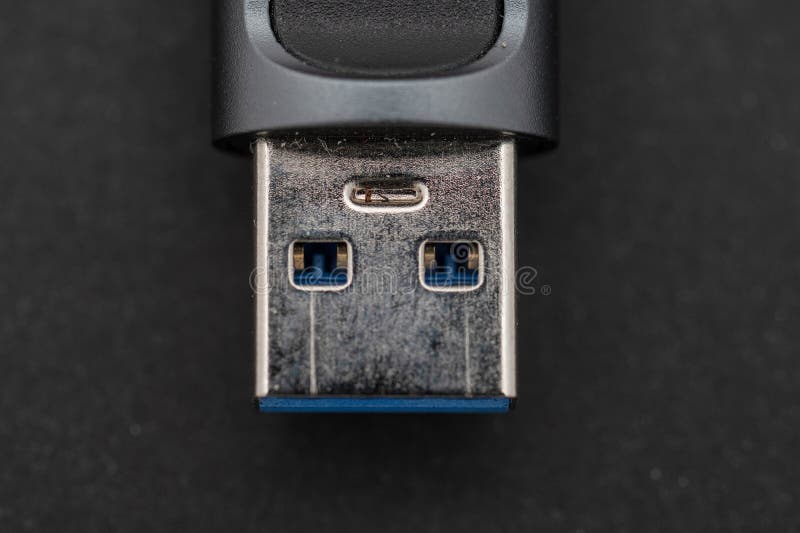 Small Grey USB Plug Adaptor.. Stock Image - Image of connector, jack ...