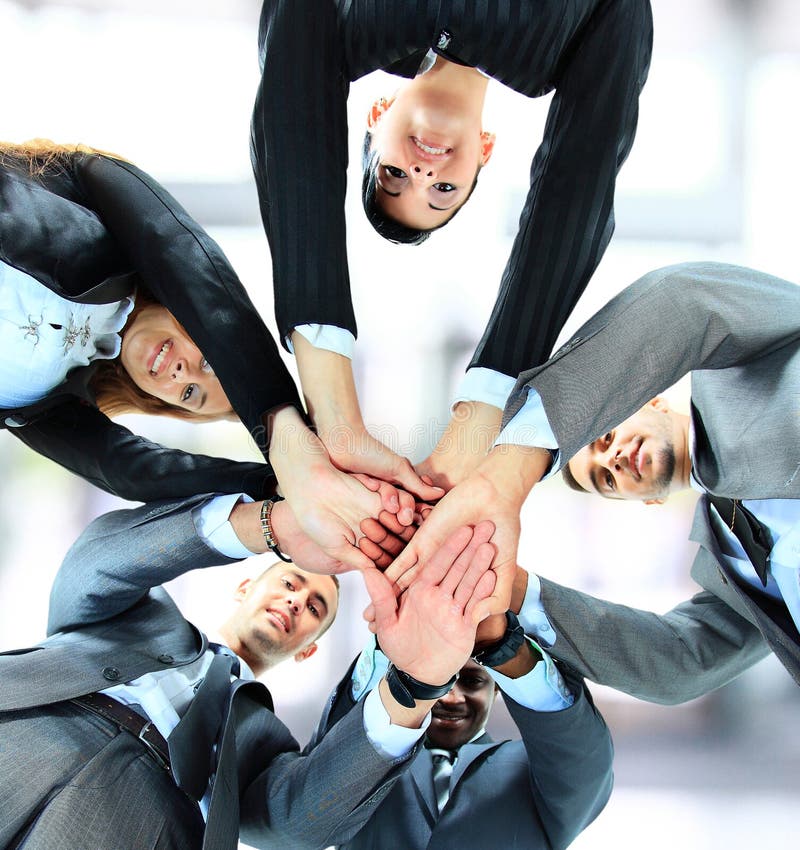 Business People Joining Their Hands Stock Photo - Image of hands ...