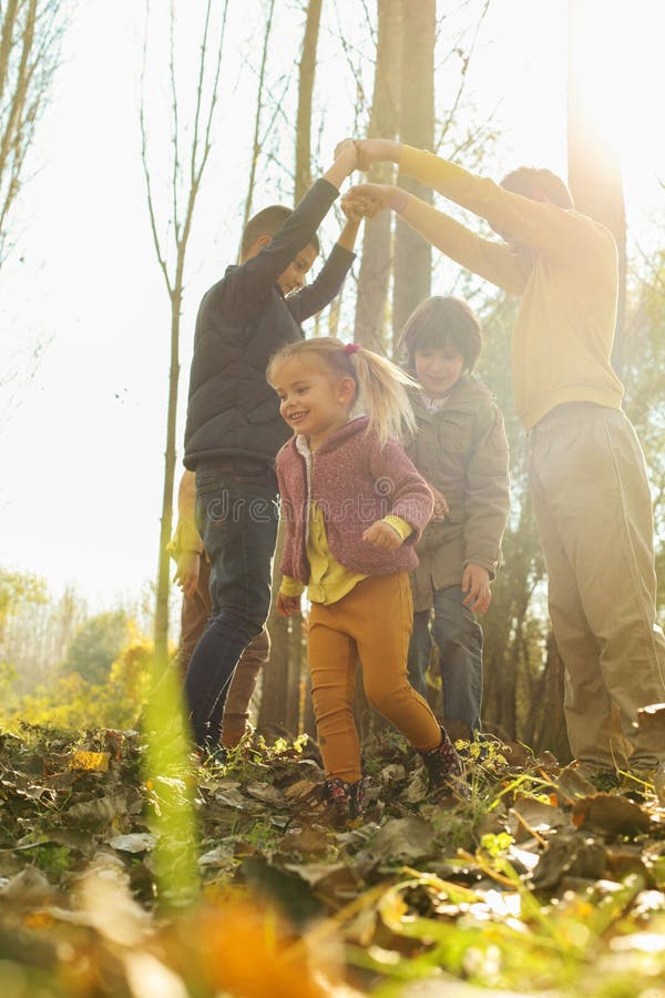 Small group of children. stock image. Image of bonding - 119574663