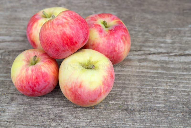 Small Group of Fresh Natural Apples Stock Image - Image of texture ...