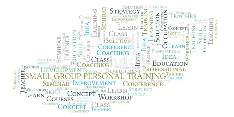 Small Group Personal Training Word Cloud. Stock Illustration ...