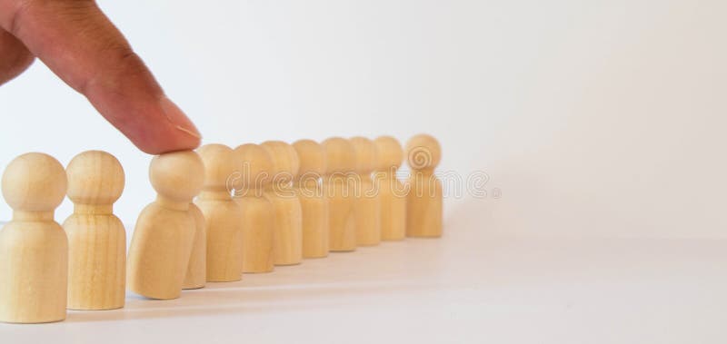 Small Group of Separated People Seen from Above Represented Anonymous ...