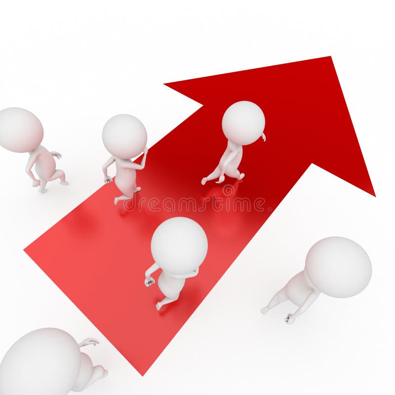 Small guys running stock illustration. Illustration of grey - 20059228