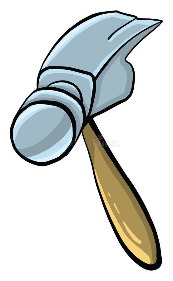 Small Hammer Weapon Monoline Symbol Icon Logo for Graphic Design, UI UX ...